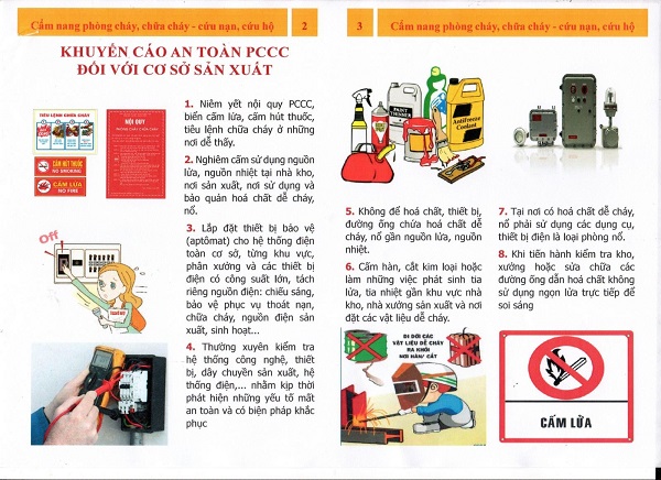 Khuyến cáo an toàn PCCC tại cơ sở sản xuất, kinh doanh hóa chất